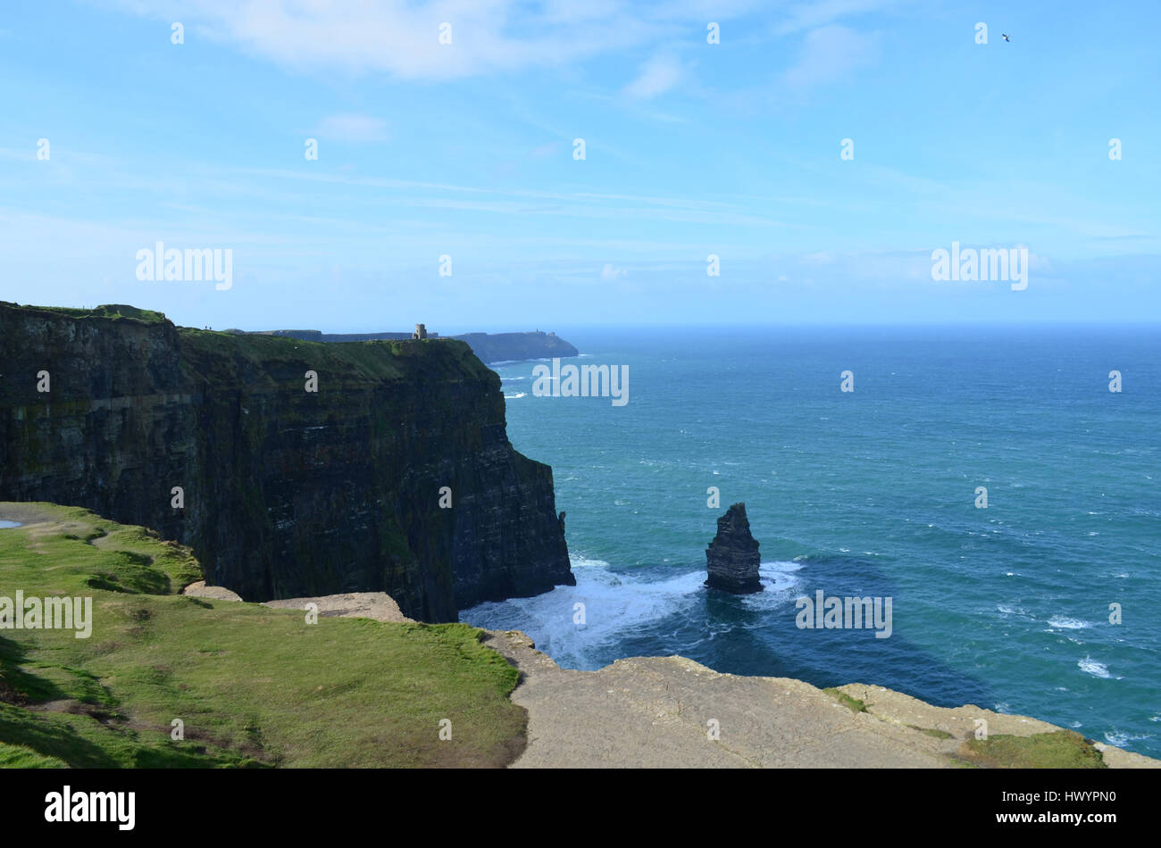 Ireland's Needle rock formation in Galway Bay Stock Photo - Alamy