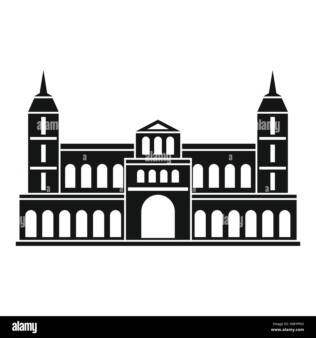 Castle Icon Simple Style Stock Vector Image And Art Alamy