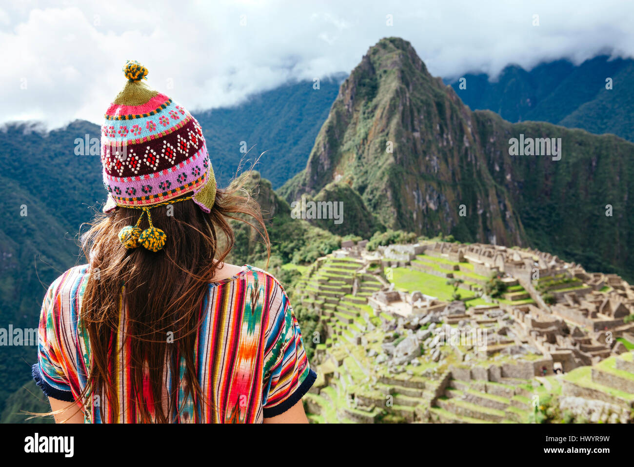 Machu picchu people hi-res stock photography and images - Alamy