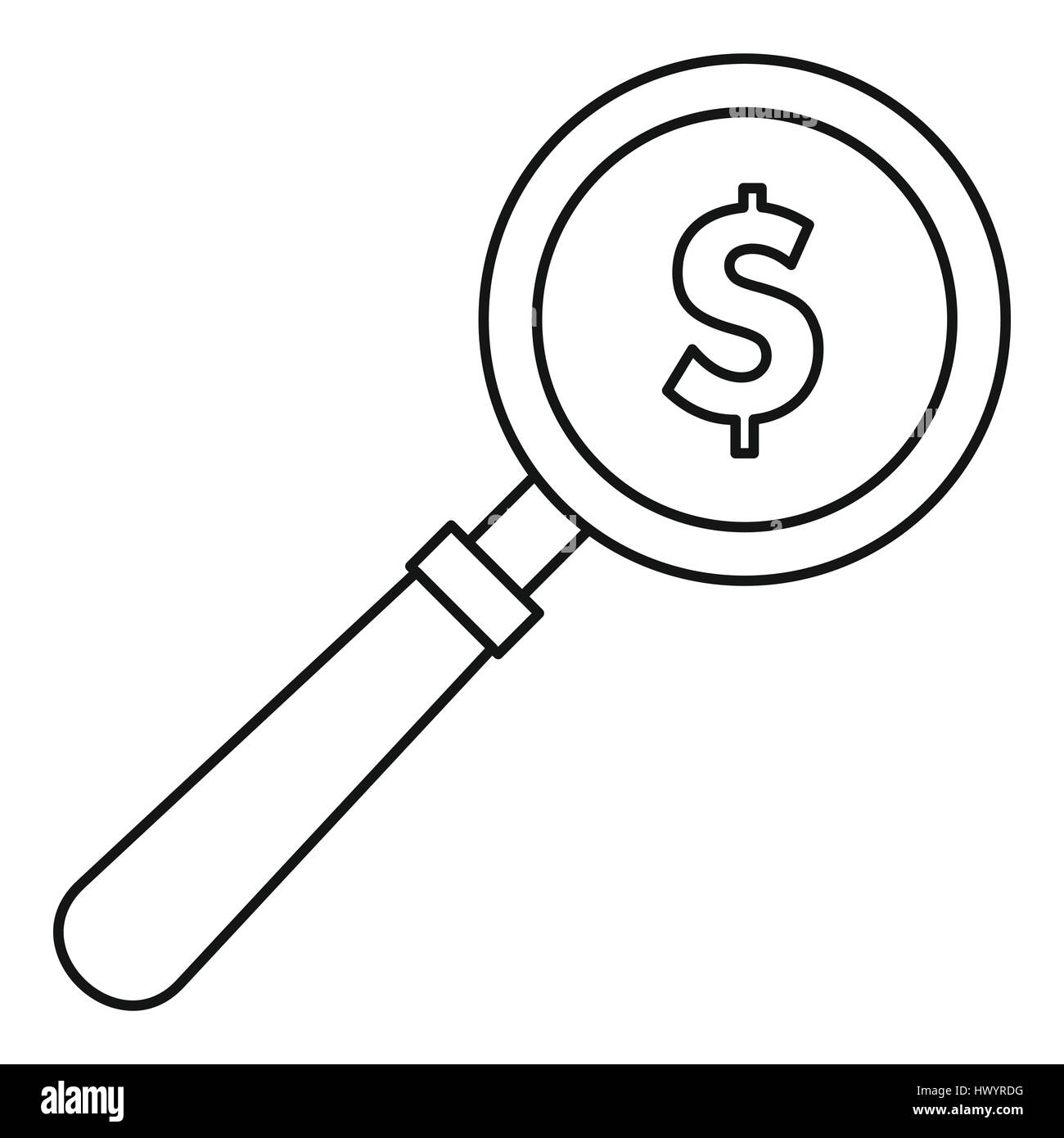 Magnifier icon, outline style Stock Vector Image & Art - Alamy Magnifier icon, outline style Stock Vector Image & Art - Alamy
