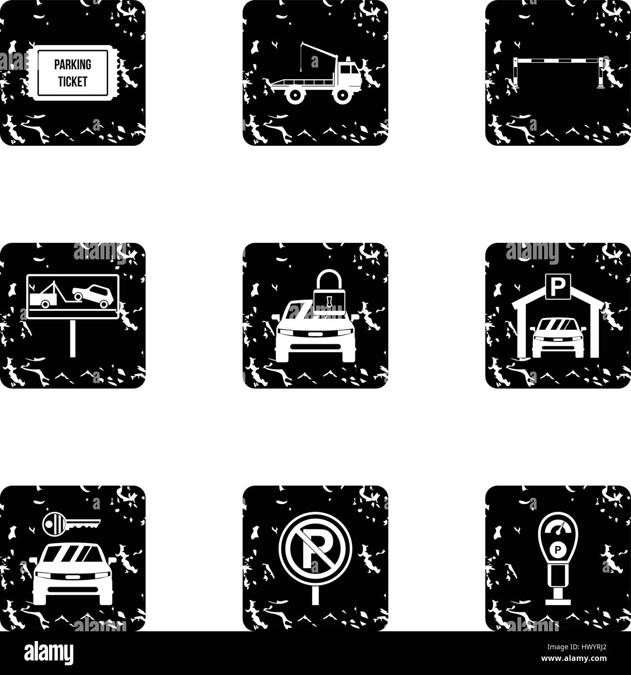 White pay station parking Stock Vector Images - Alamy