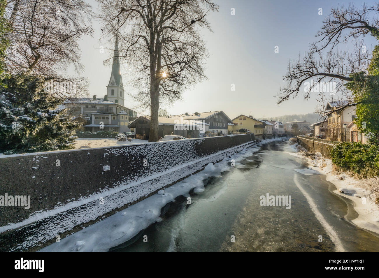 Germany, Bavaria, Prien am Chiemsee in winter Stock Photo - Alamy