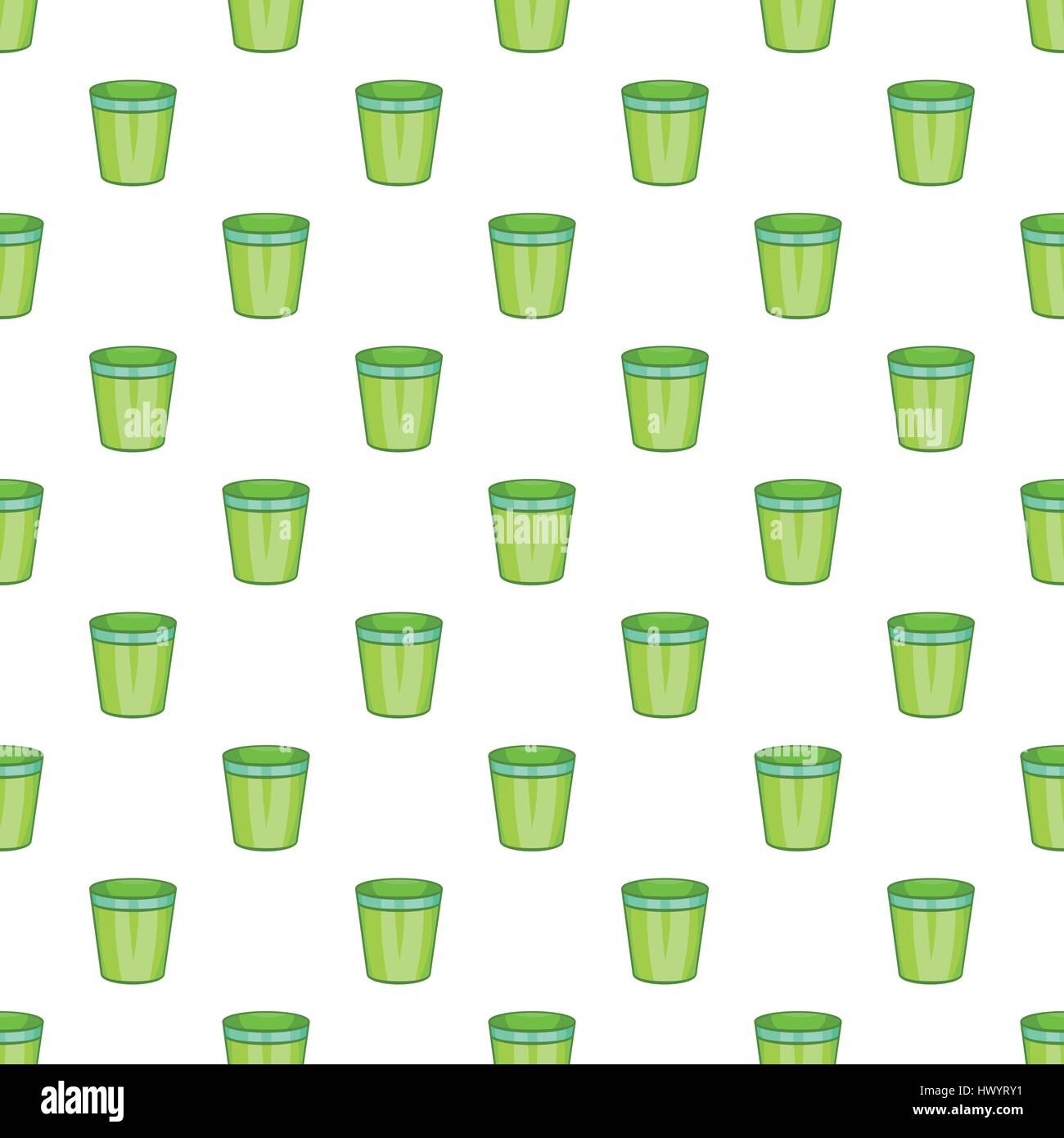 Empty trash can pattern, cartoon style Stock Vector Image & Art - Alamy