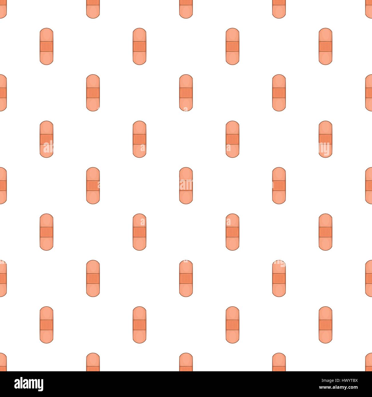 Medical plaster pattern, cartoon style Stock Vector Image & Art - Alamy
