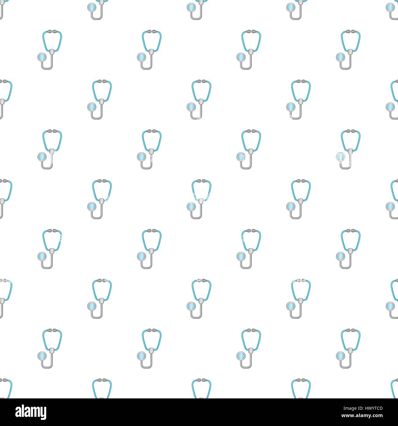 Stethoscope pattern, cartoon style Stock Vector Image & Art - Alamy