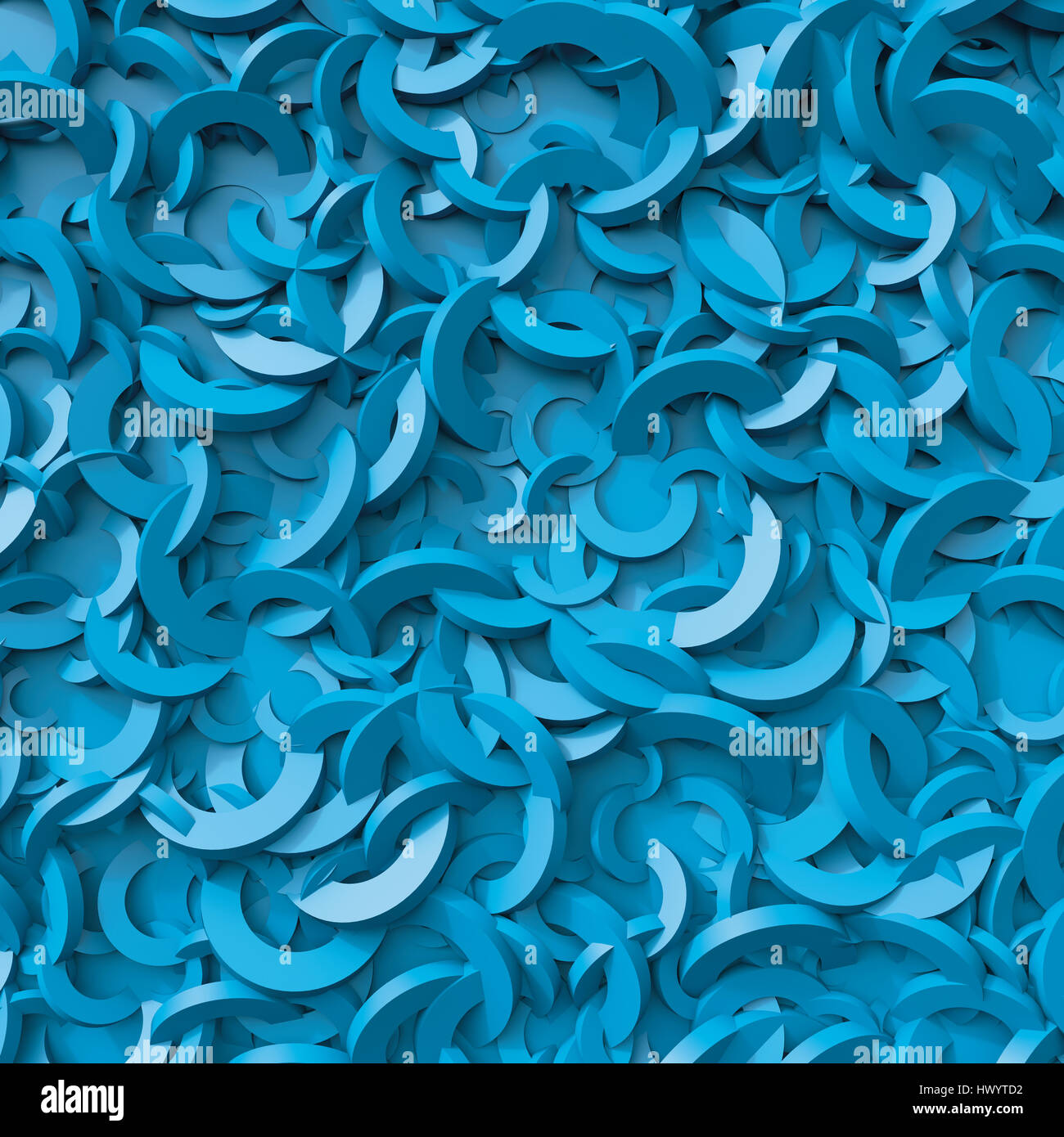 Blue ring shape, 3D Rendering Stock Photo - Alamy