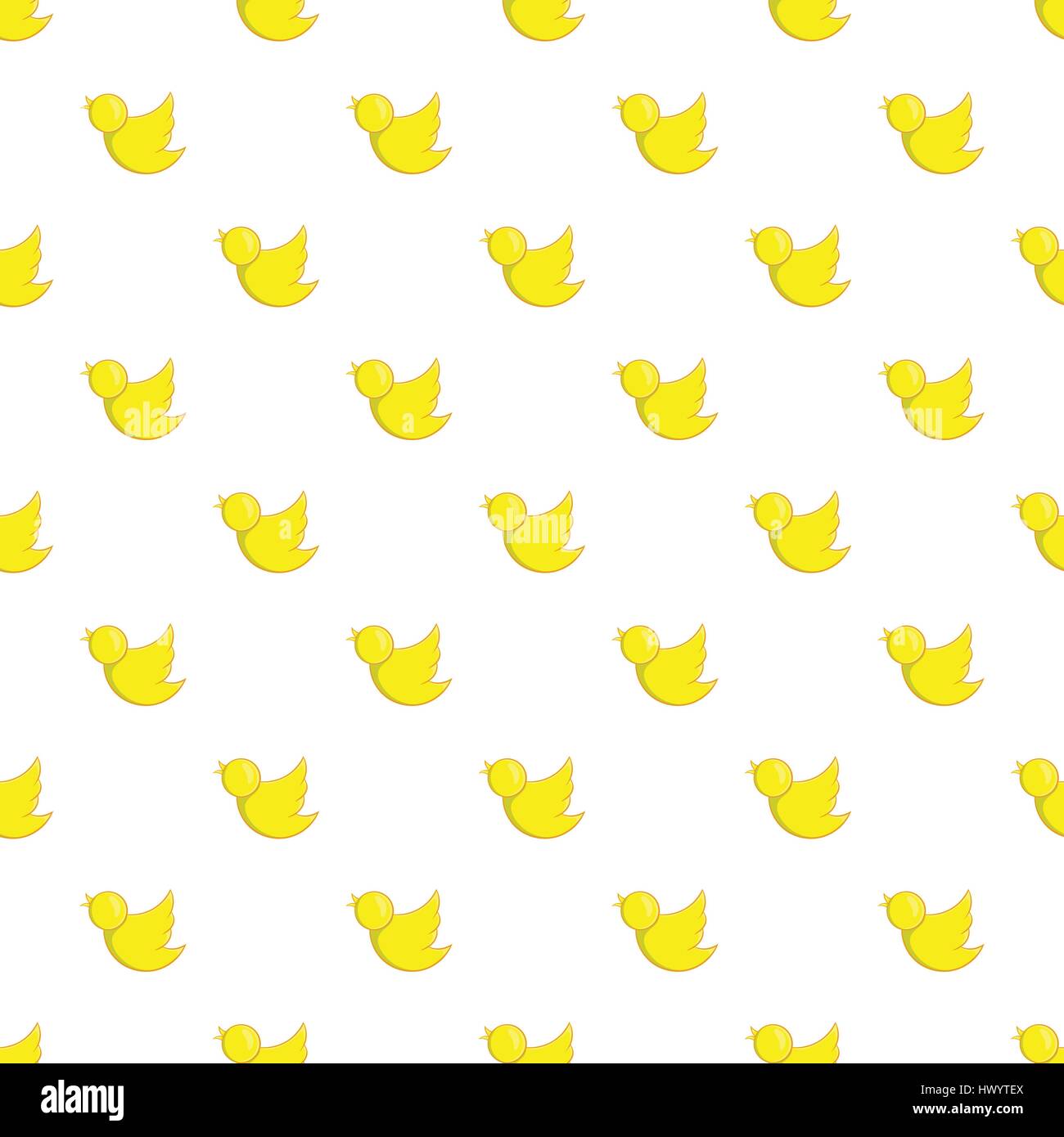 Yellow bird pattern, cartoon style Stock Vector Image & Art - Alamy