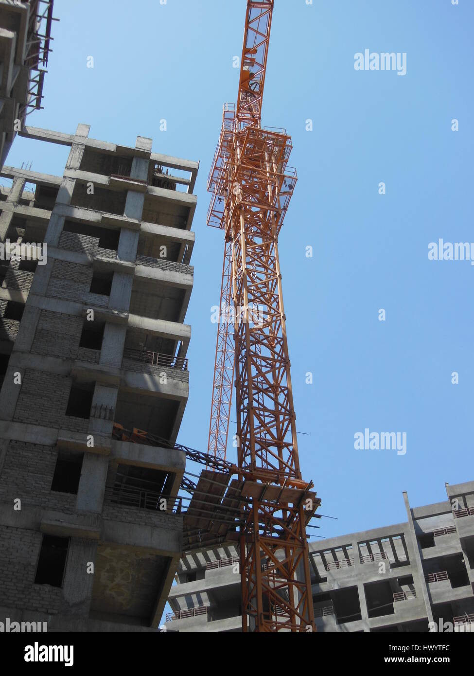 Construction site in progress at India Stock Photo - Alamy