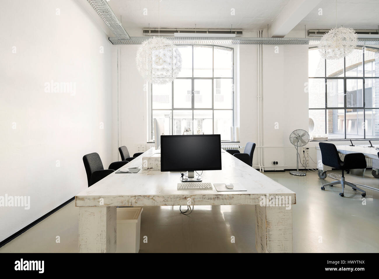 Interior of a modern agency office Stock Photo - Alamy