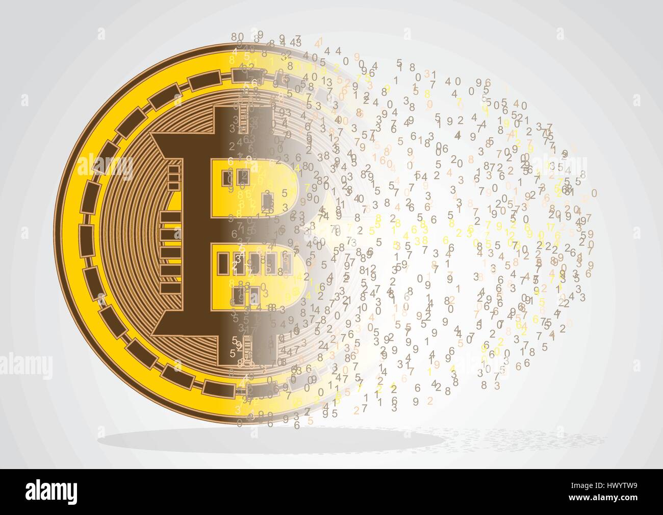 bitcoin abstract sign on white background Stock Vector Image & Art - Alamy