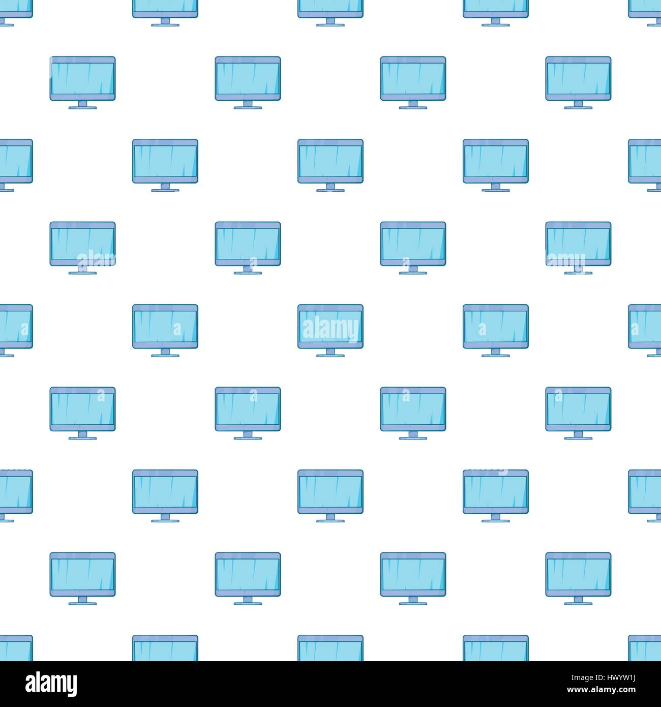 Monitor pattern, cartoon style Stock Vector Image & Art - Alamy