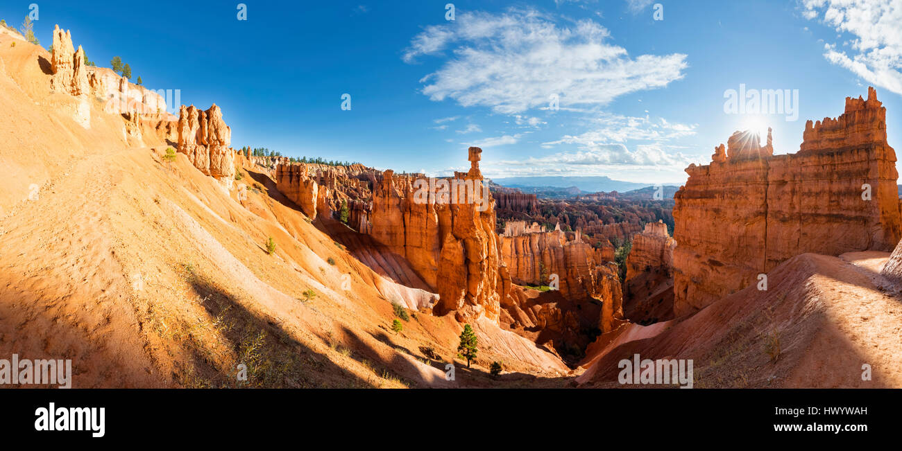 USA, Utah, Bryce Canyon National Park, Thors Hammer at Navajo Loop ...
