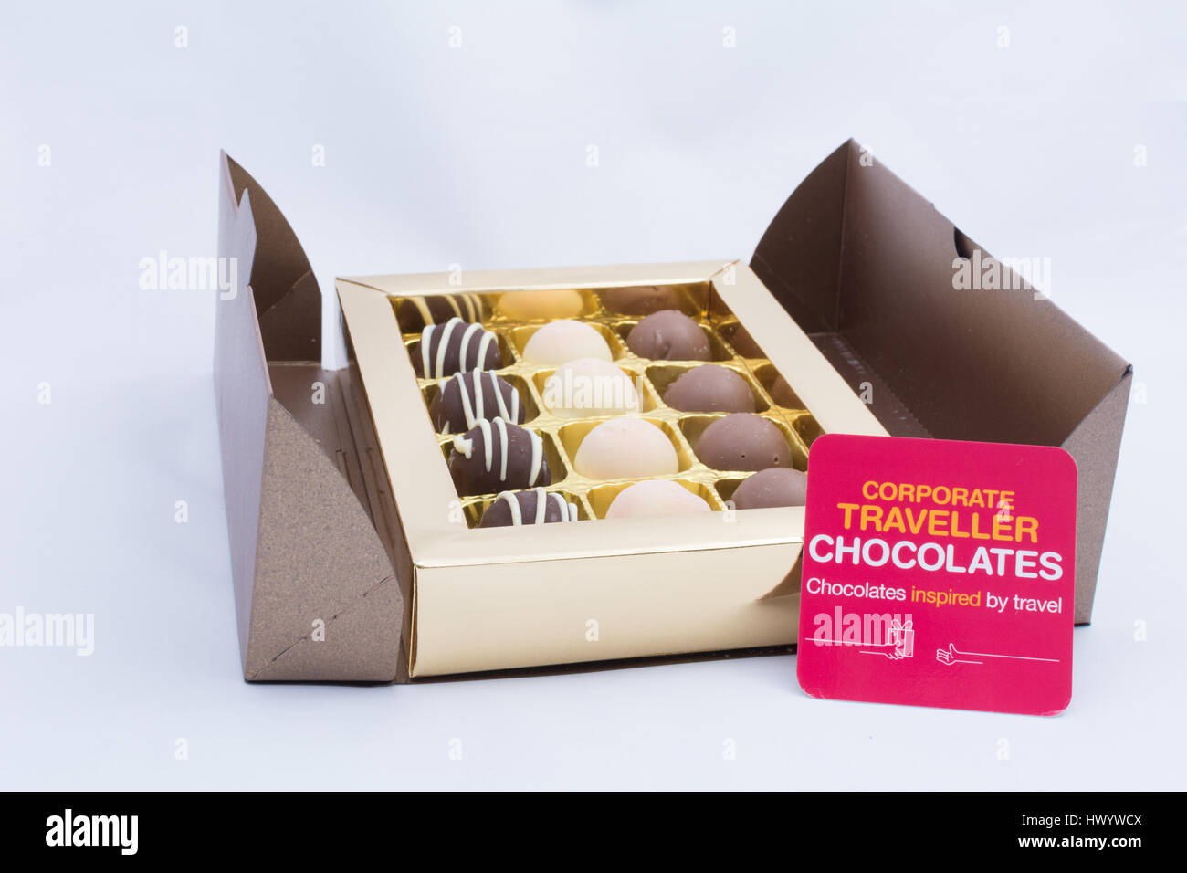 Travel Chocolate Box Stock Photo - Alamy