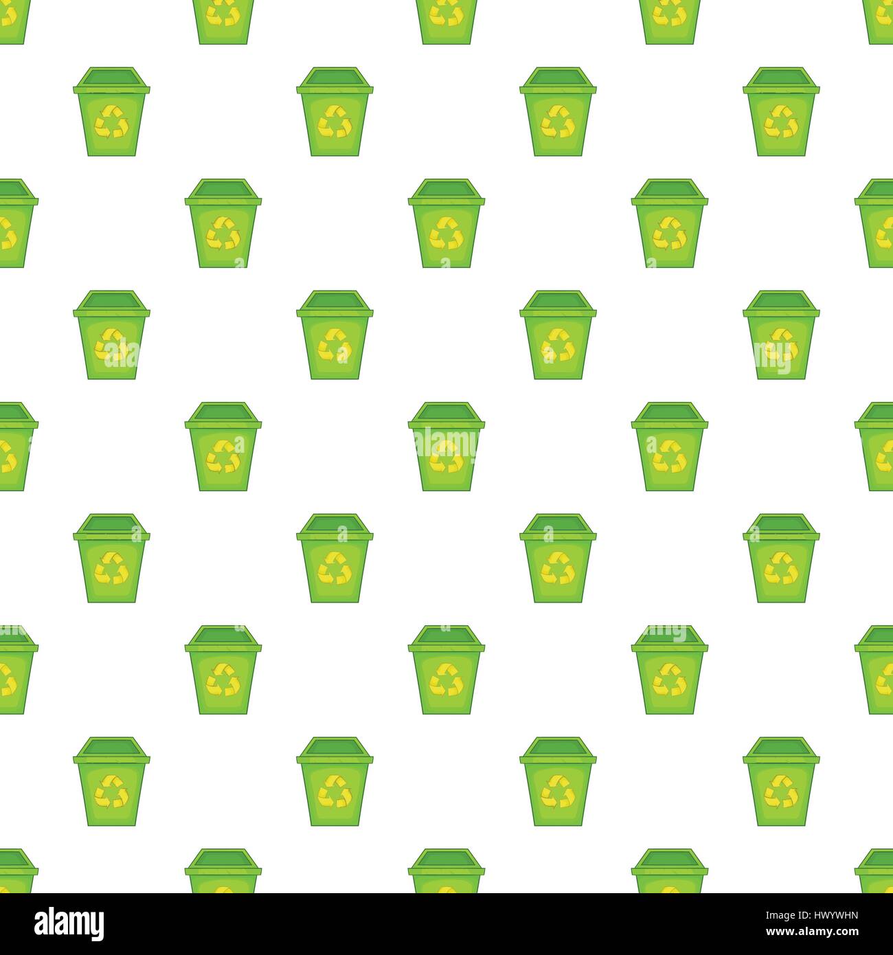 Eco dustbin pattern, cartoon style Stock Vector Image & Art - Alamy