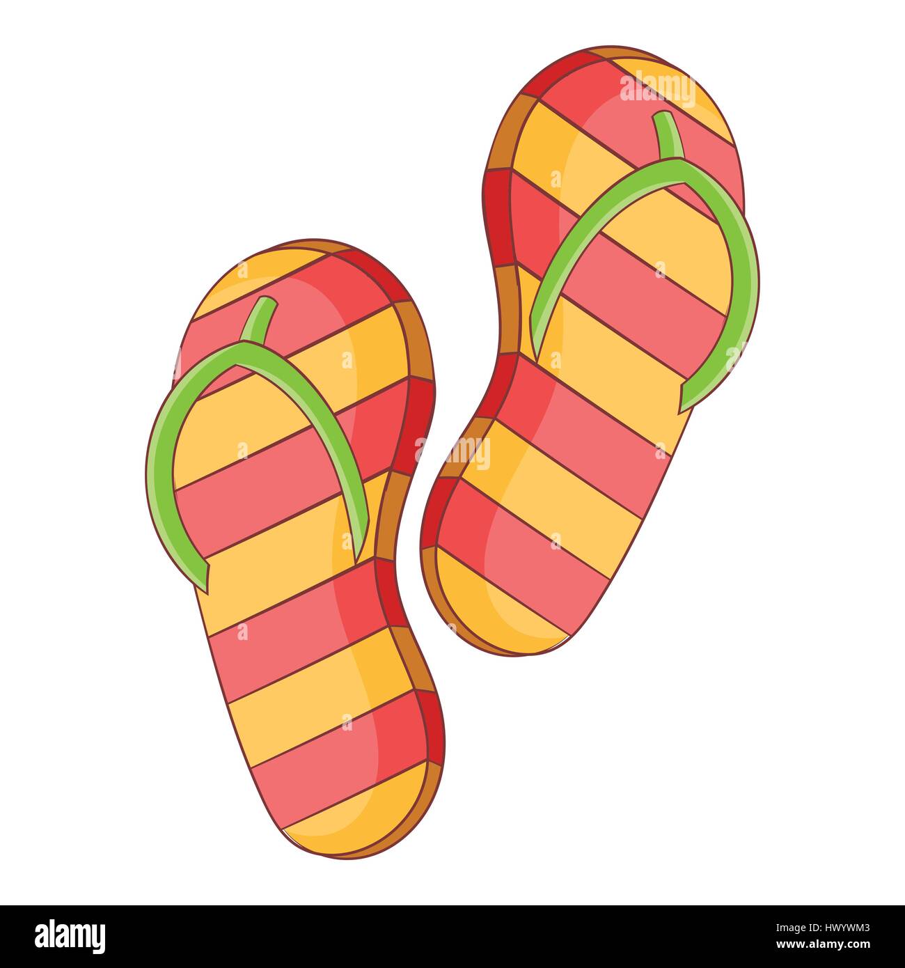Slippers icon, cartoon style Stock Vector Image & Art - Alamy