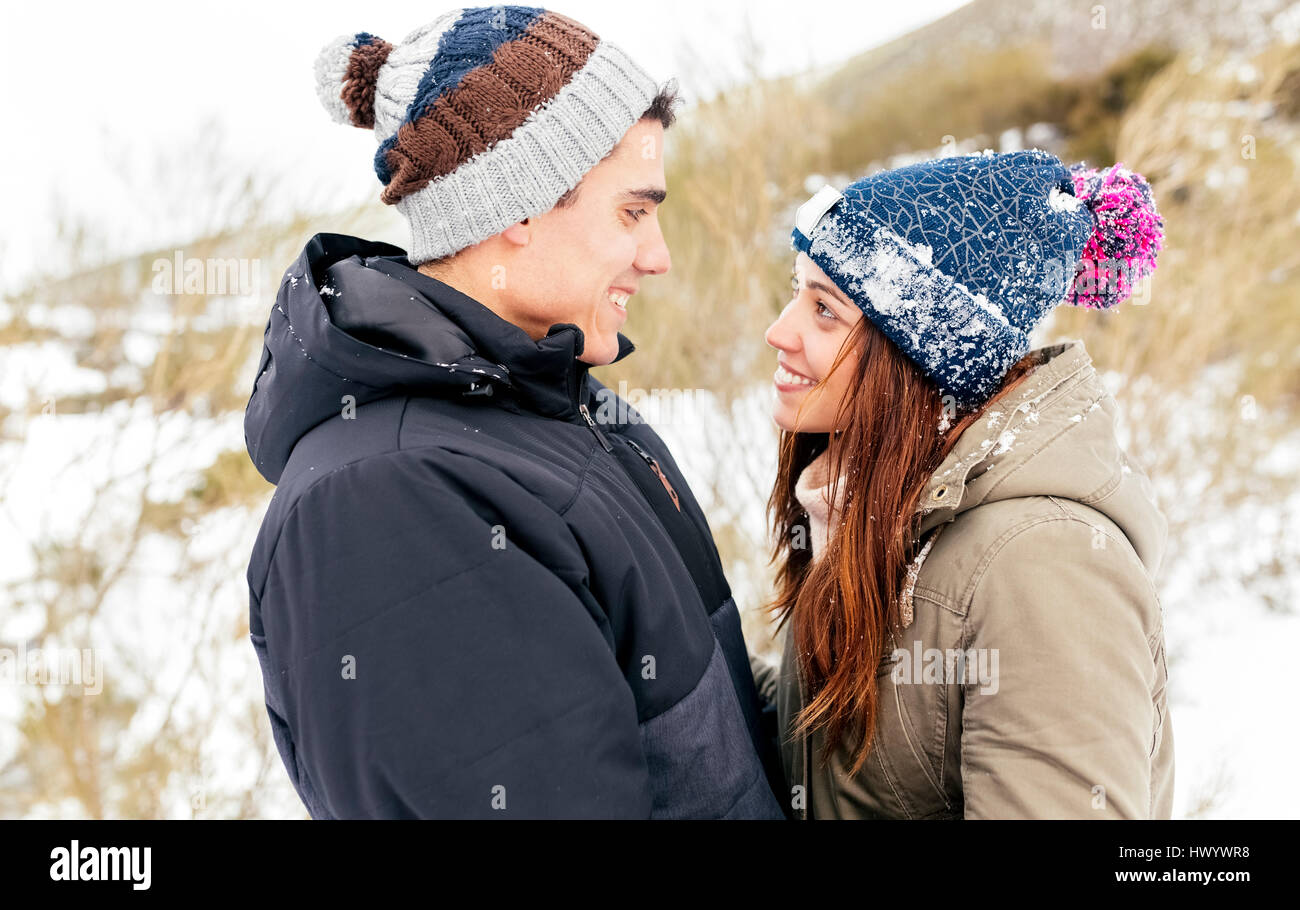 Love In The Snow High Resolution Stock Photography and Images - Alamy