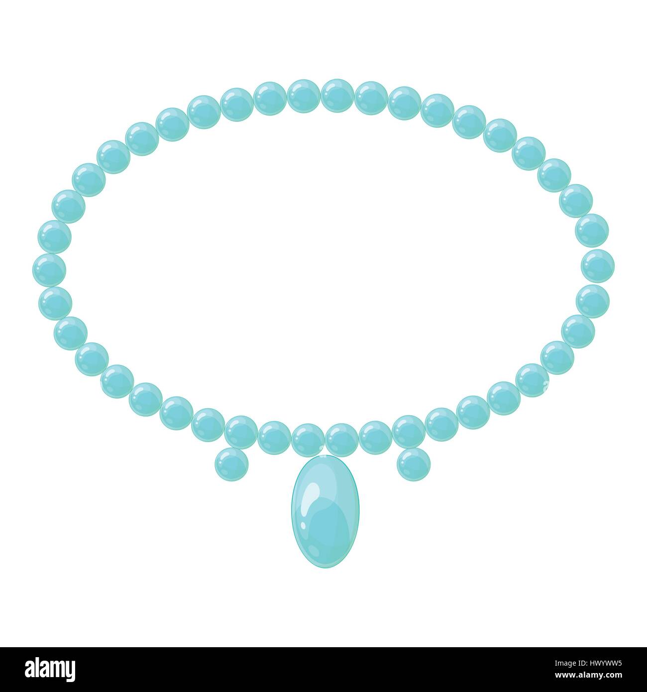 Necklace icon, cartoon style Stock Vector Image & Art - Alamy