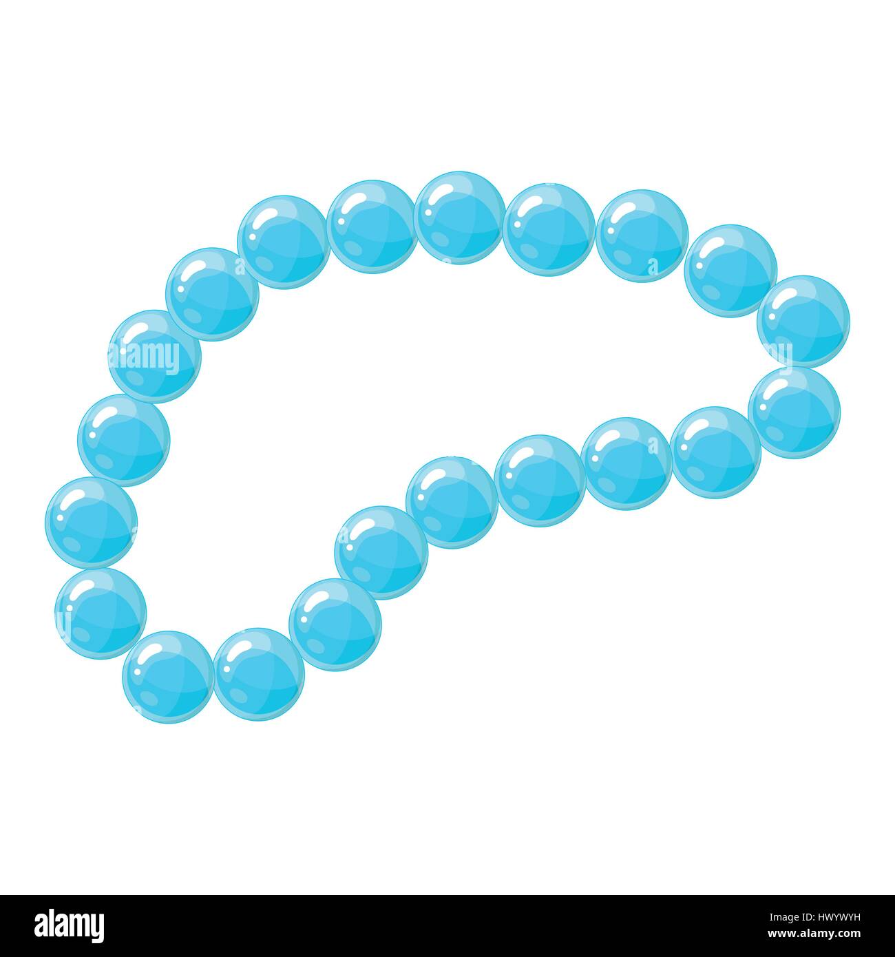 Beads icon, cartoon style Stock Vector Image & Art - Alamy