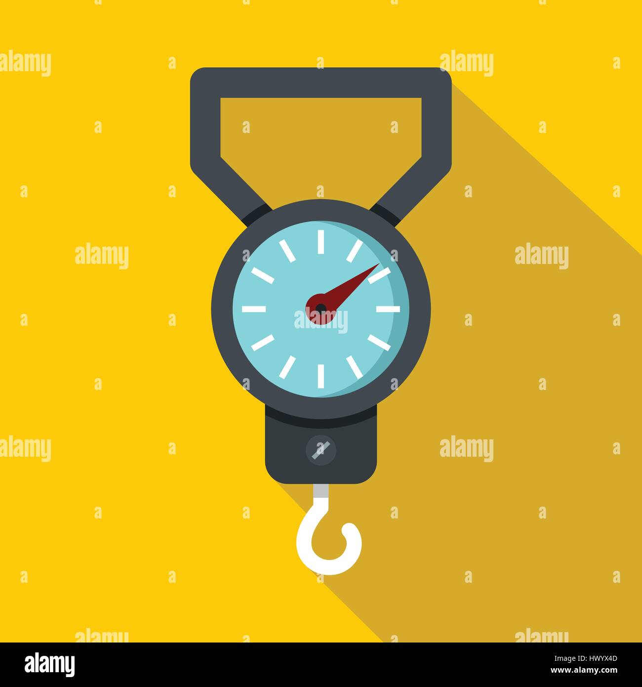 Spring scale icon, flat style Stock Vector Image & Art - Alamy