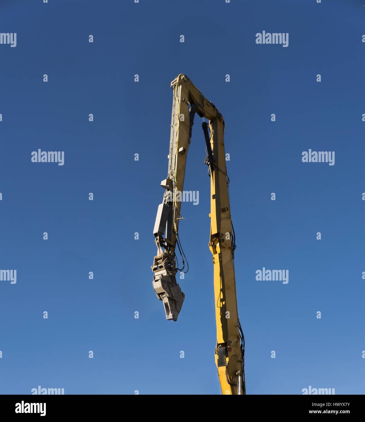 Long reach excavator Stock Photo - Alamy