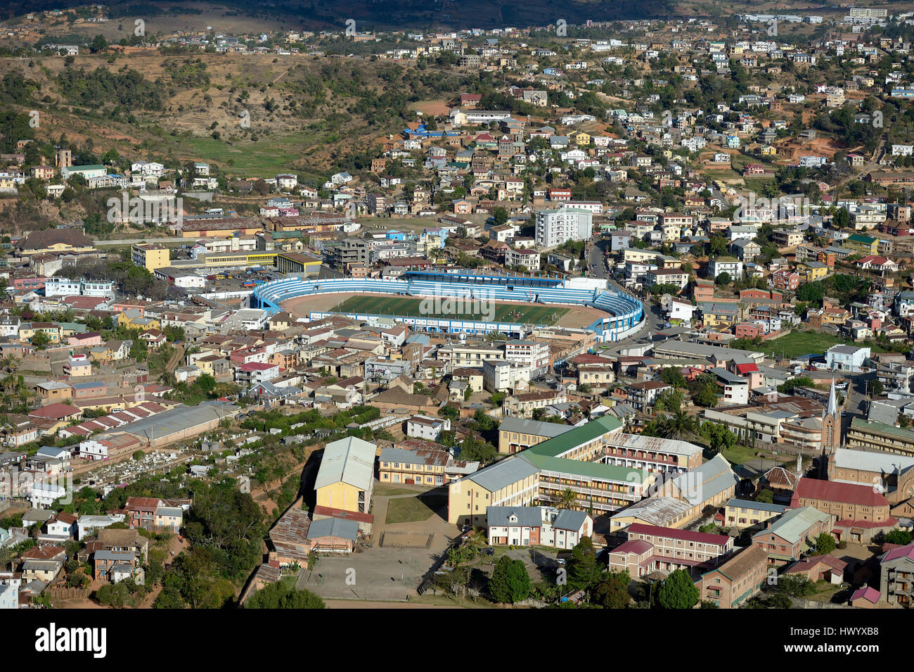 Madagascar, Fianarantsoa, cityscape Stock Photo - Alamy