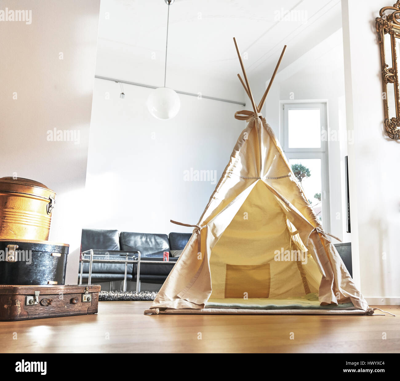 Empty teepee hi-res stock photography and images - Alamy
