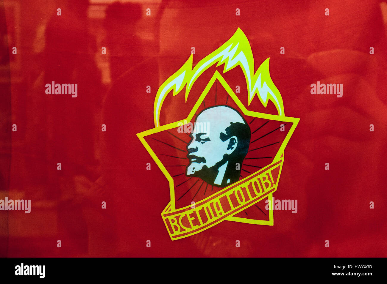 Flying soviet union flag hi-res stock photography and images - Alamy