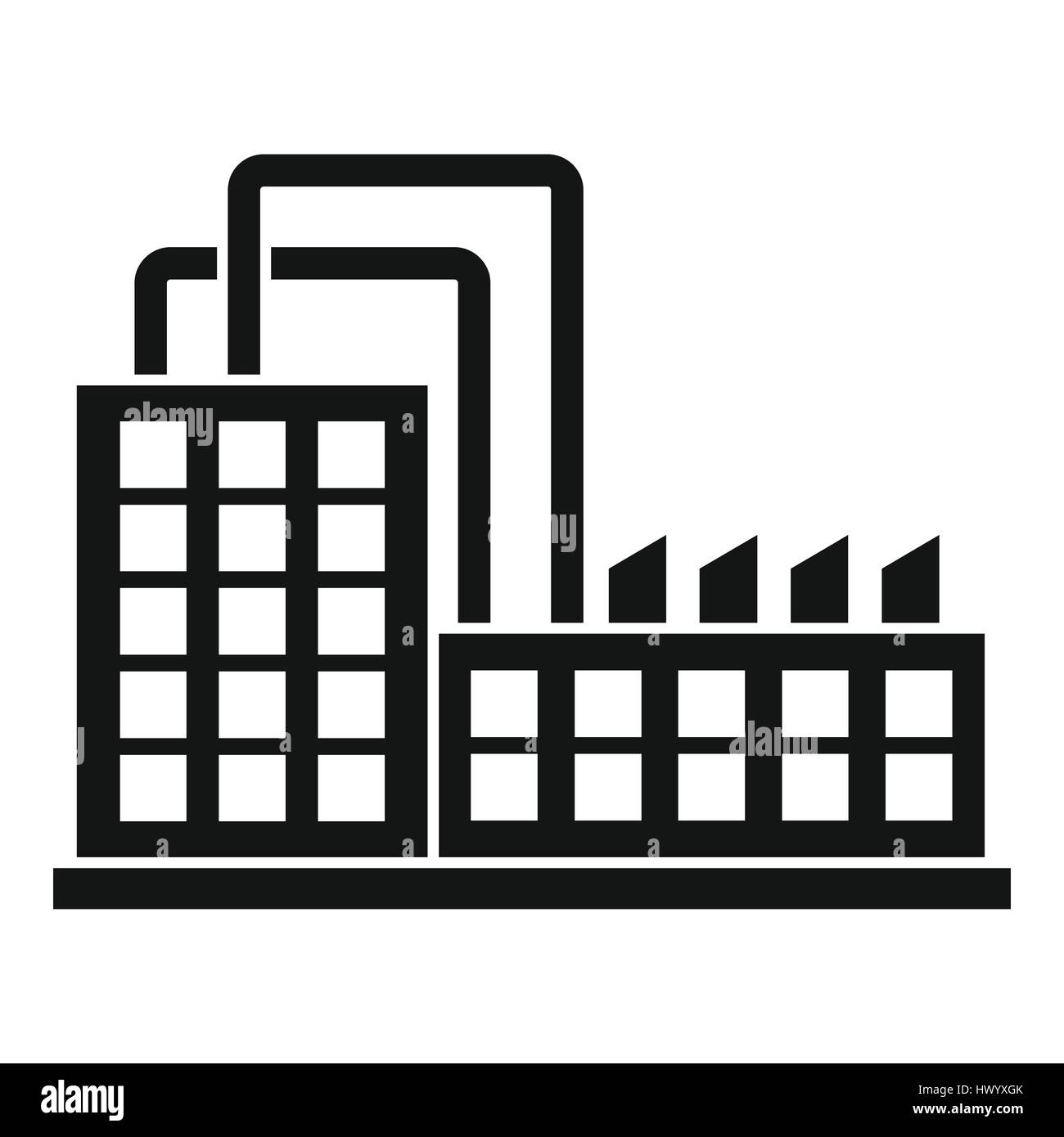 Factory building icon, simple style Stock Vector Image & Art - Alamy