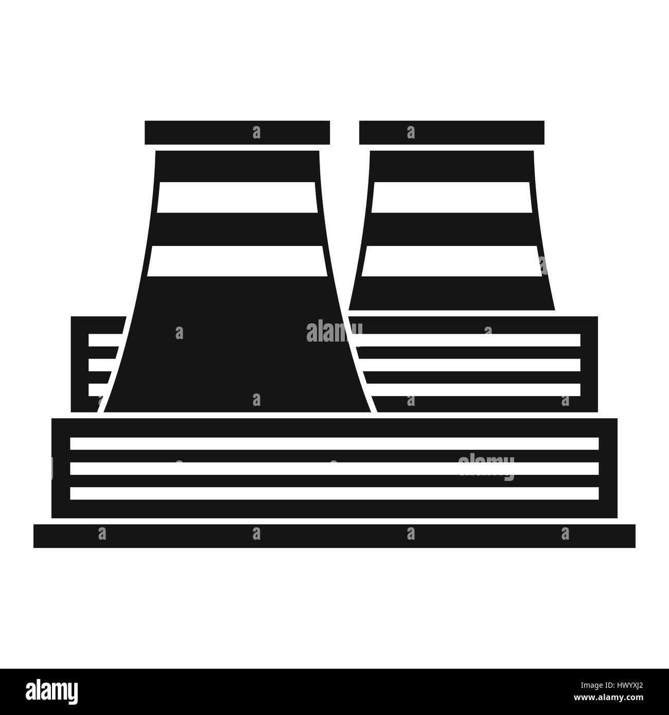Power station icon, simple style Stock Vector Image & Art - Alamy