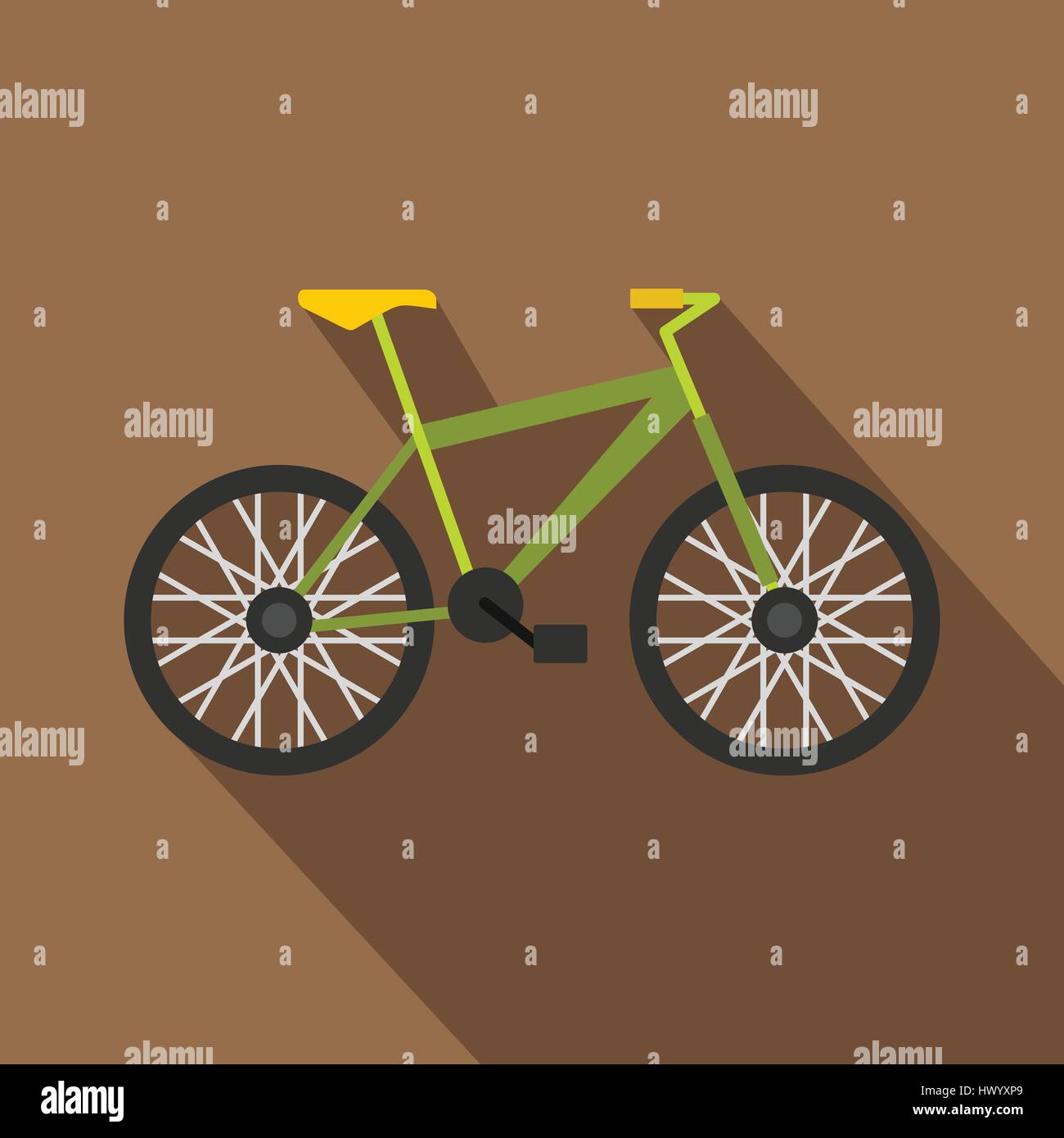 Green bike icon, flat style Stock Vector Image & Art - Alamy