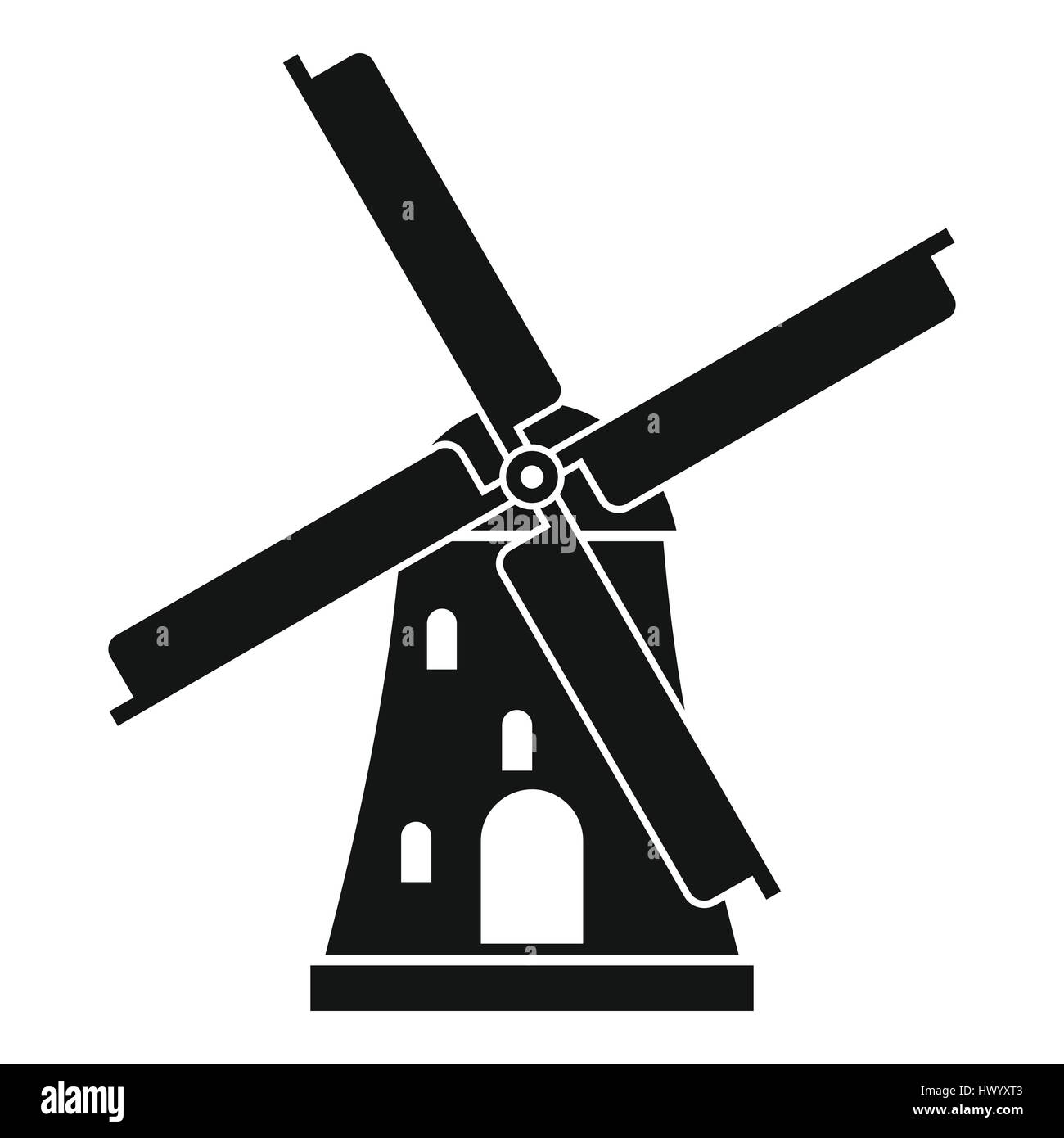 Ancient windmill icon, simple style Stock Vector Image & Art - Alamy