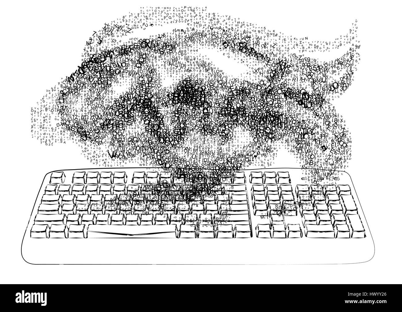 Number chaos Black and White Stock Photos & Images - Alamy