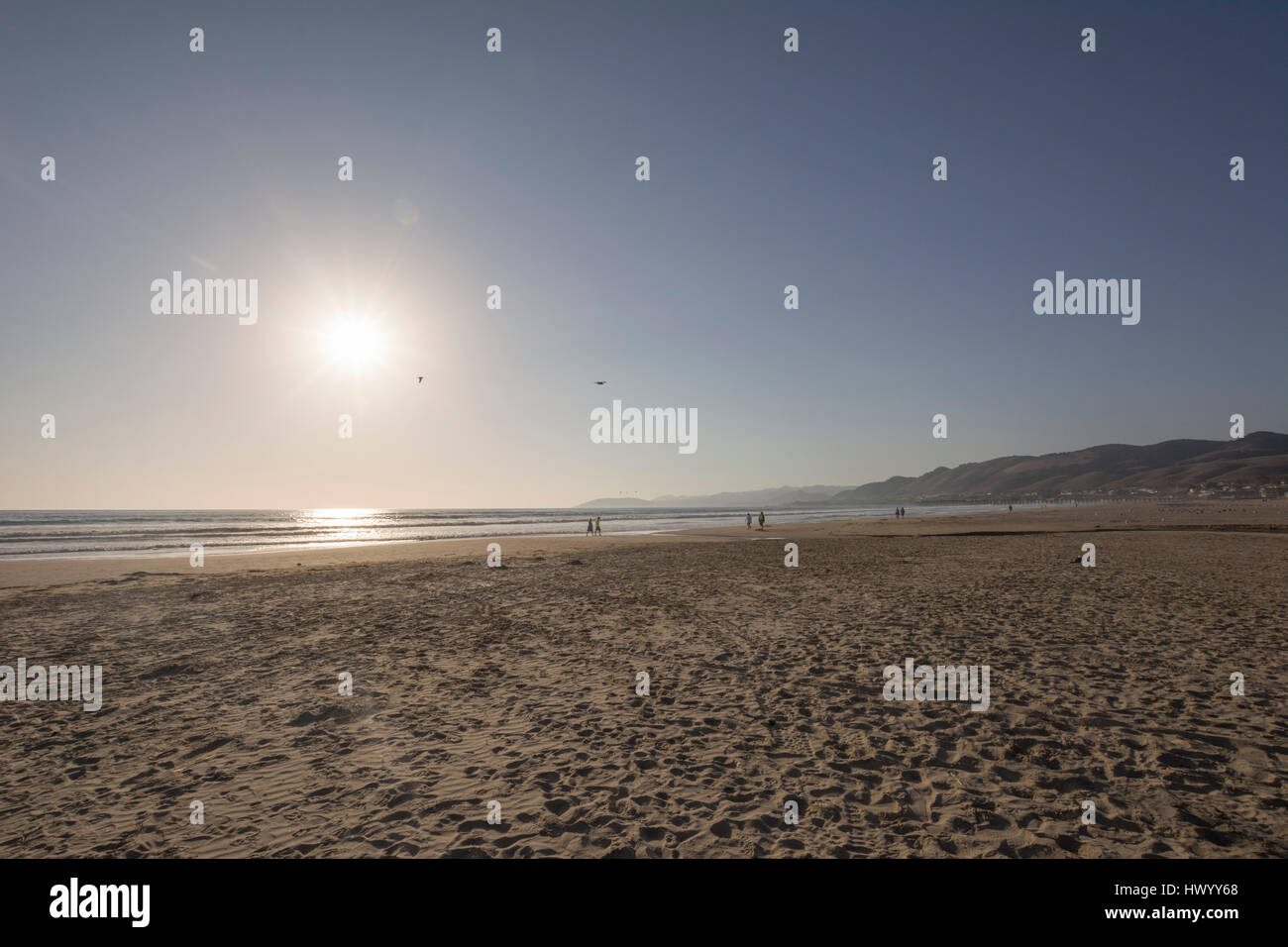 USA, California, sunset at Pismo Beach Stock Photo - Alamy