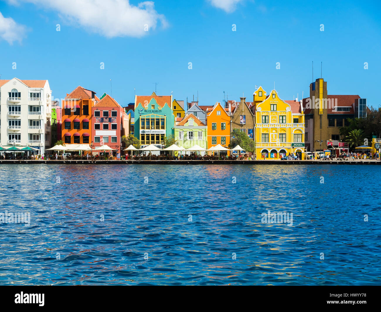 Penha historical building willemstad curacao hi-res stock photography ...