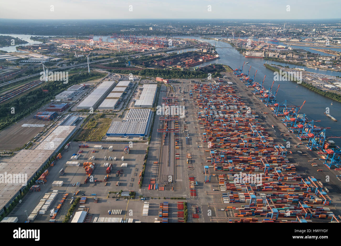 Altenwerder container view hi-res stock photography and images - Alamy