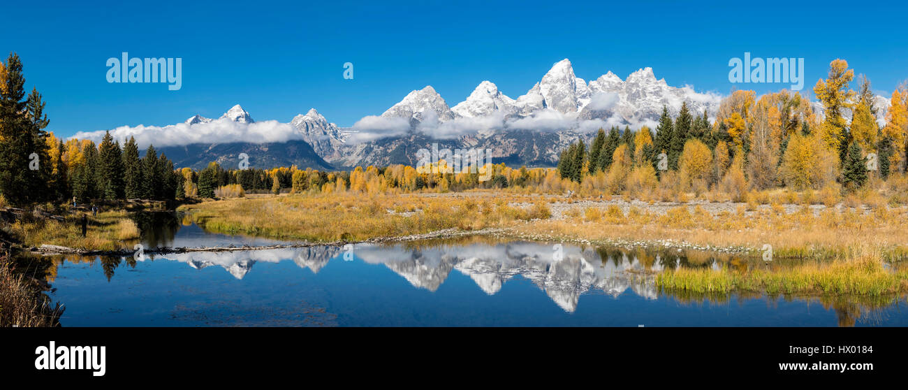 USA, Wyoming, Rocky Mountains, Teton Range, Grand Teton National Park ...
