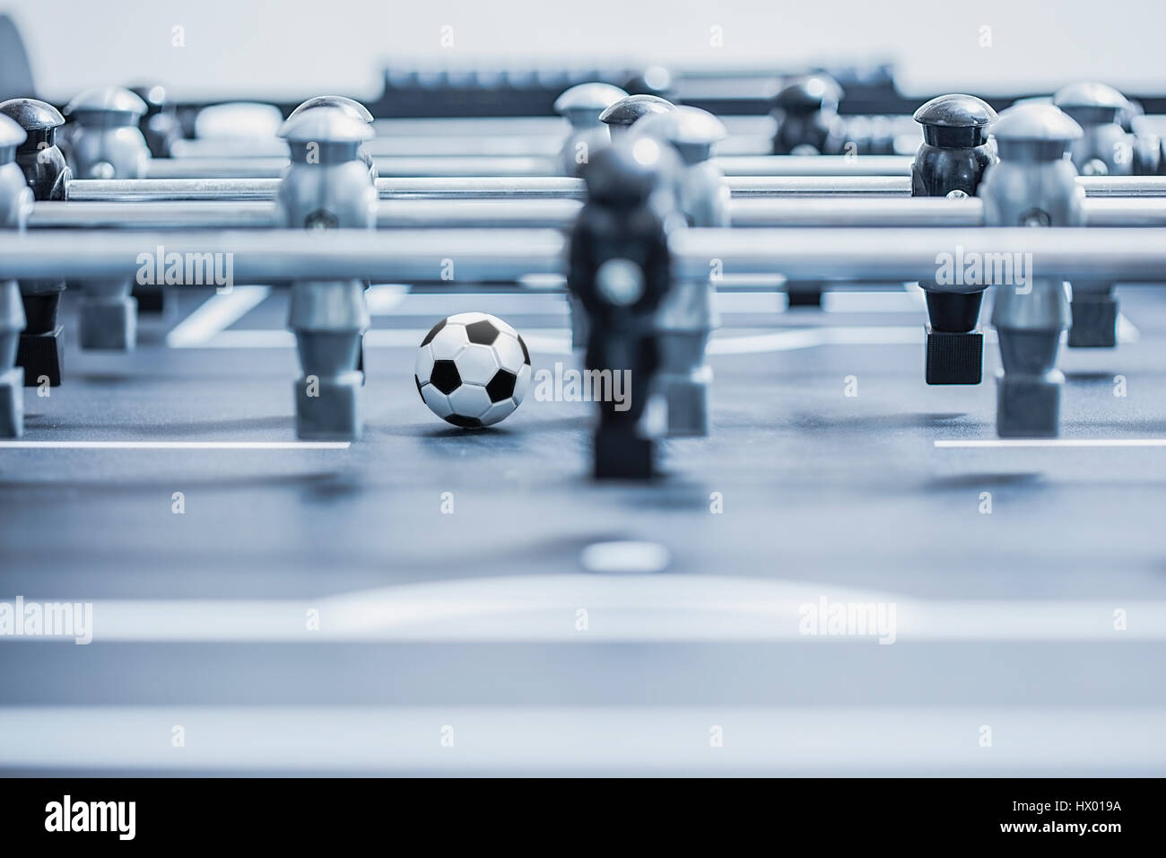 Foosball table, close-up Stock Photo - Alamy