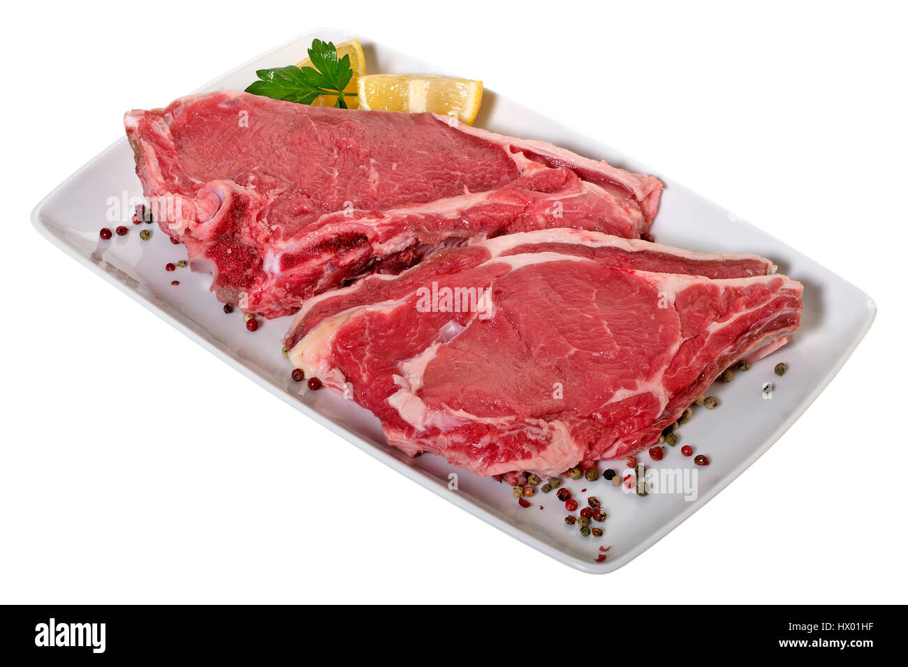 Raw Beef Steaks Stock Photo - Alamy