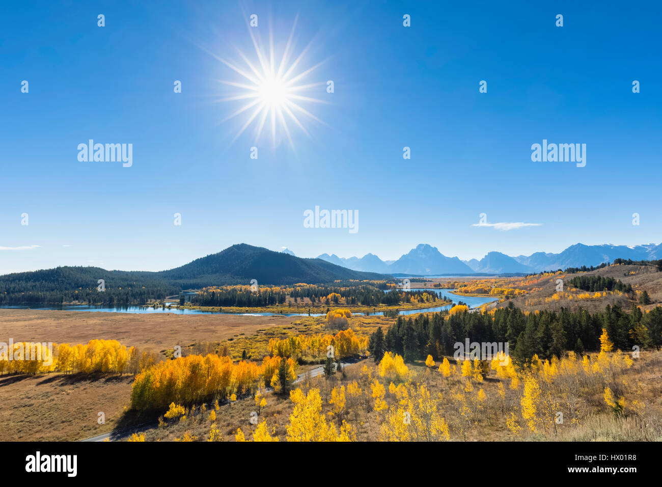 USA, Wyoming, Rocky Mountains, Teton Range, Grand Teton National Park ...
