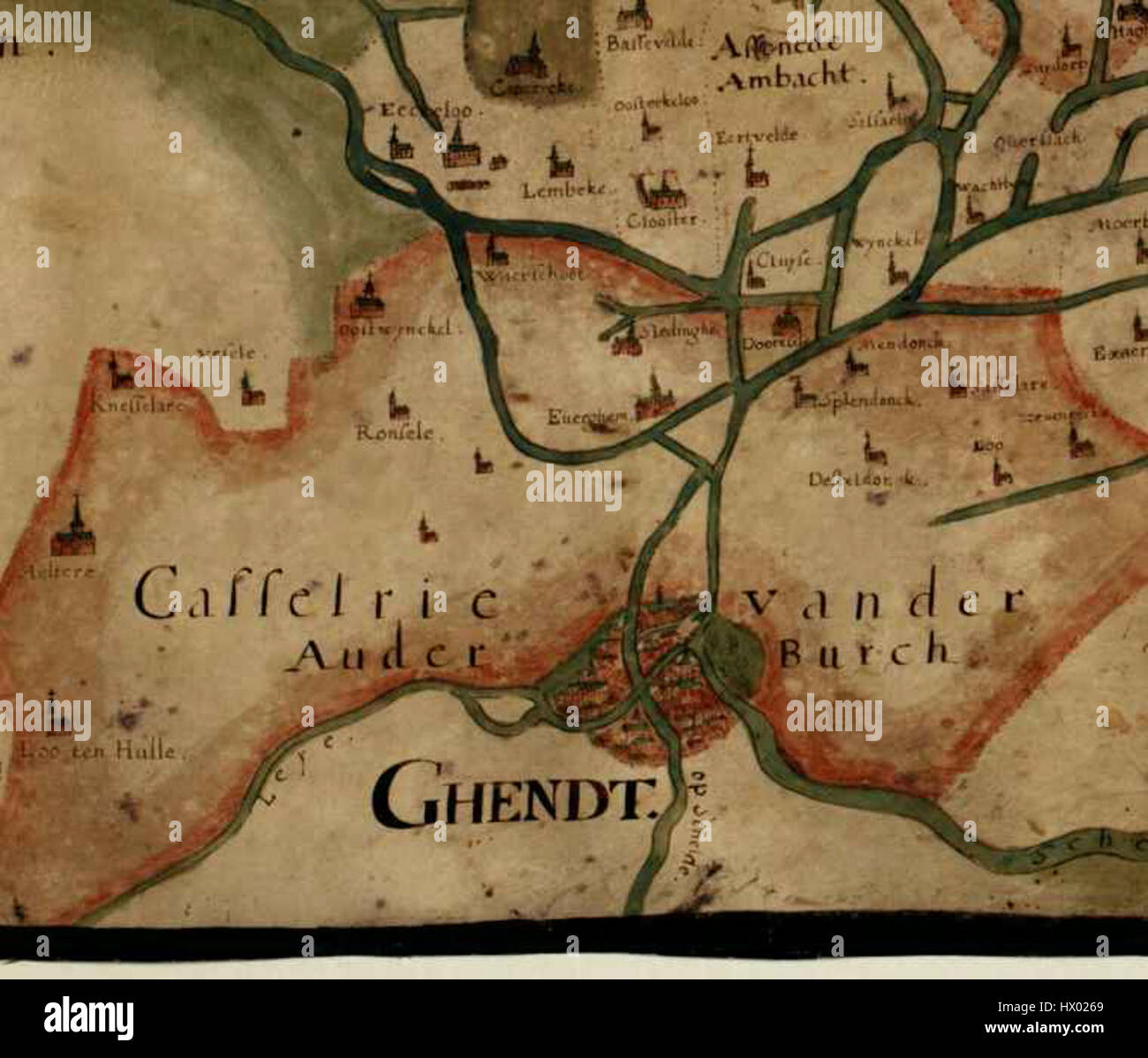 The 'Carta Flandriae' is a historic map of Flanders created in 1617 ...