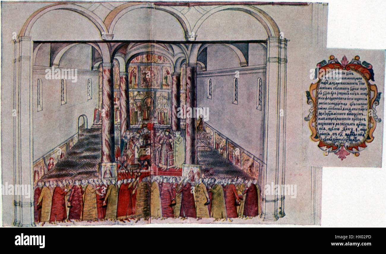 Election of Michael I of Russia 06 Stock Photo - Alamy
