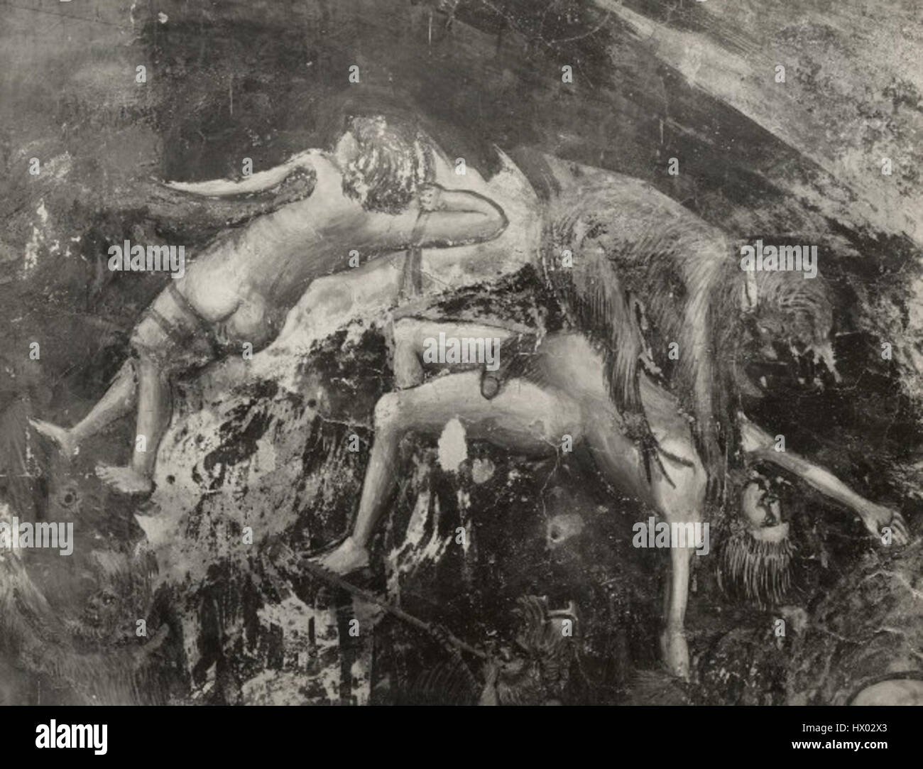 Giotto's 'Inferno 18' is a fresco depicting a scene from Dante's ...