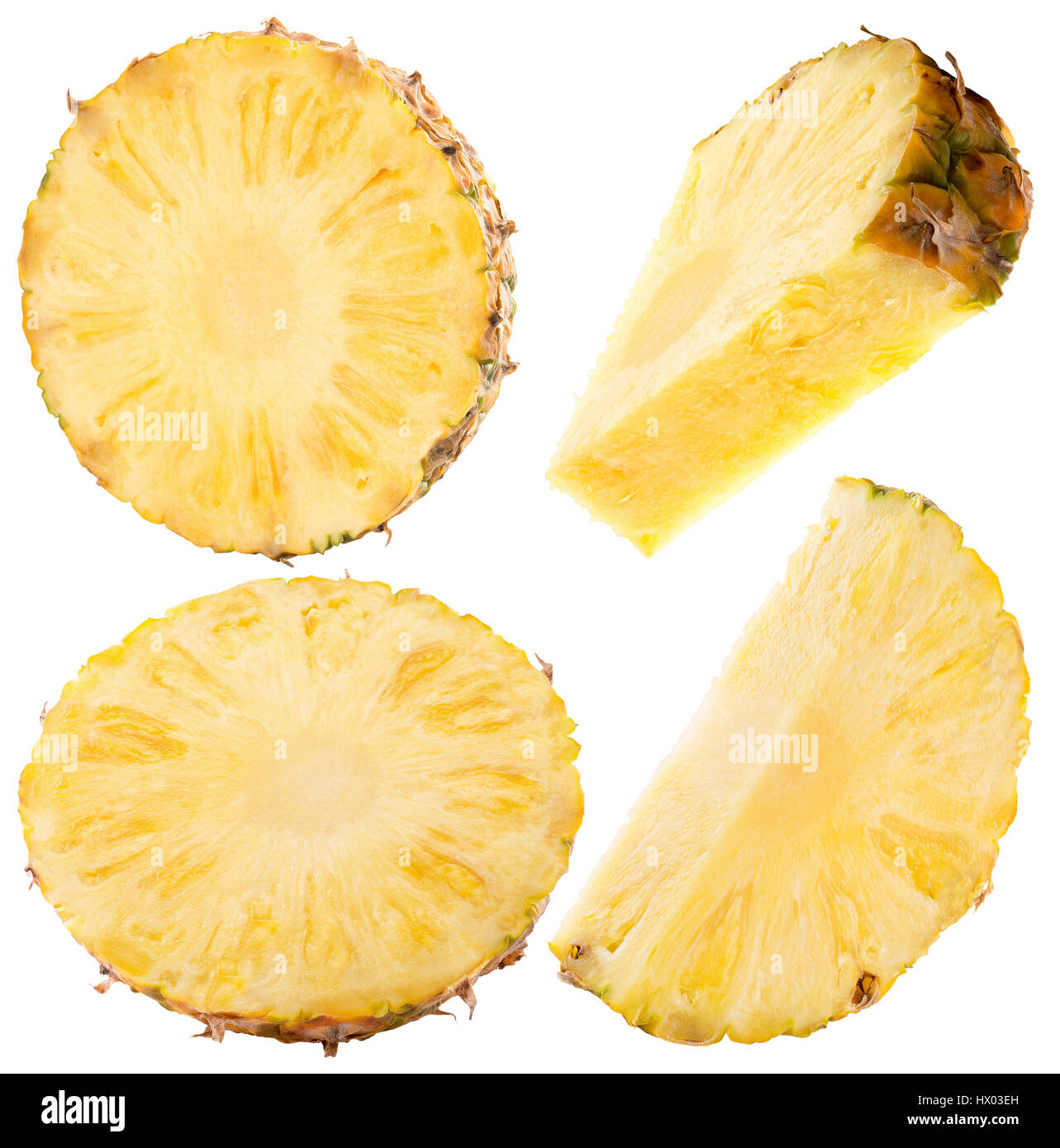 Pineapple cut set on hi-res stock photography and images - Alamy