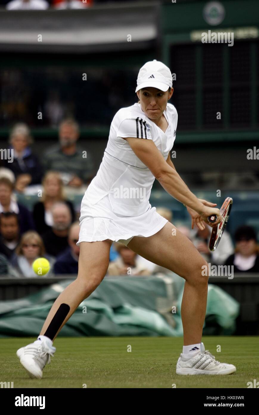 JUSTINE HENIN BELGIUM WIMBLEDON LAWN TENNIS CLUB LONDON ENGLAND 27 June ...