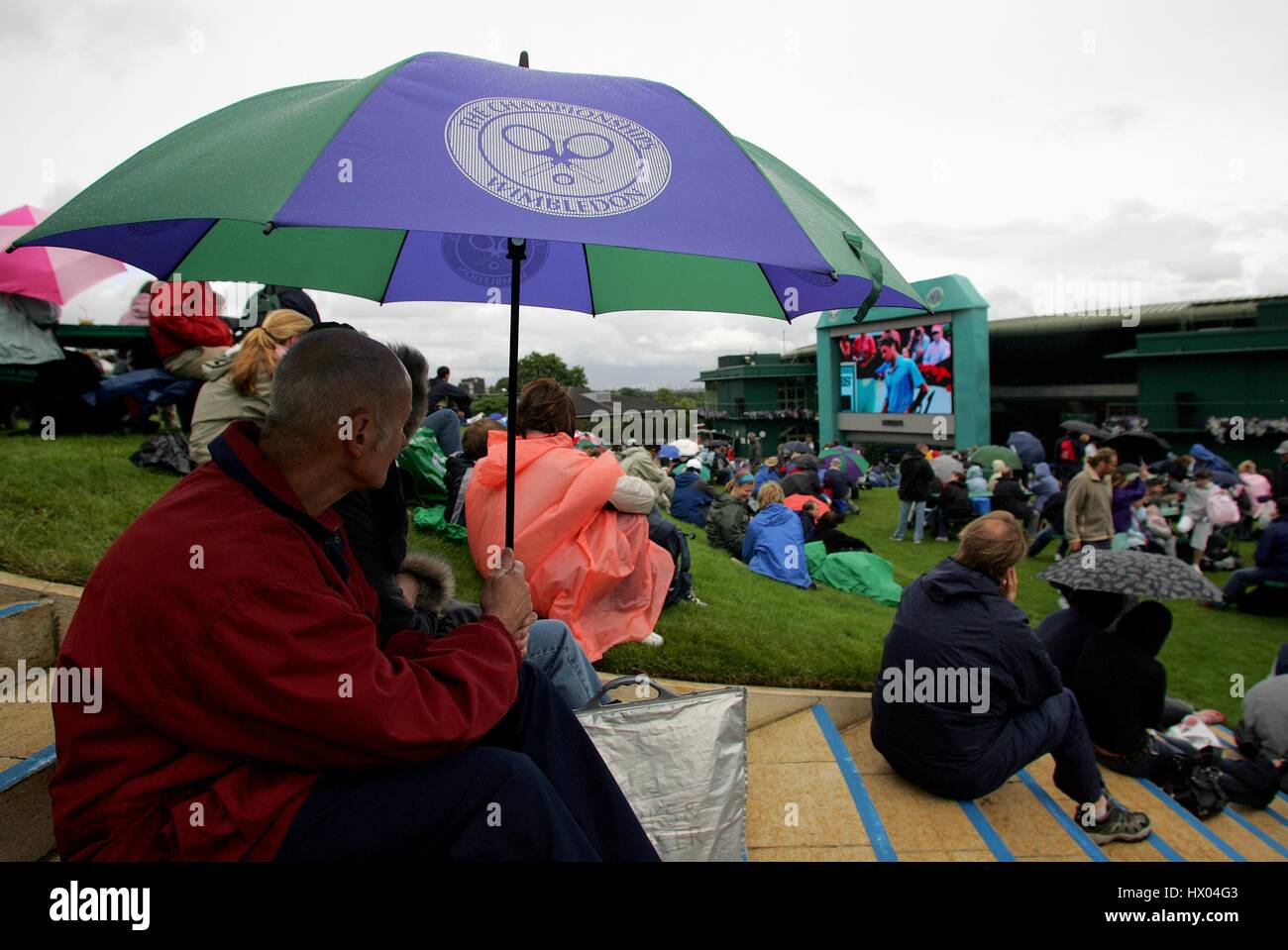 RAIN AT WIMBLEDON WIMBLEDON CHAMPIONSHIPS 2007 WIMBLEDON LAWN TENNIS ...