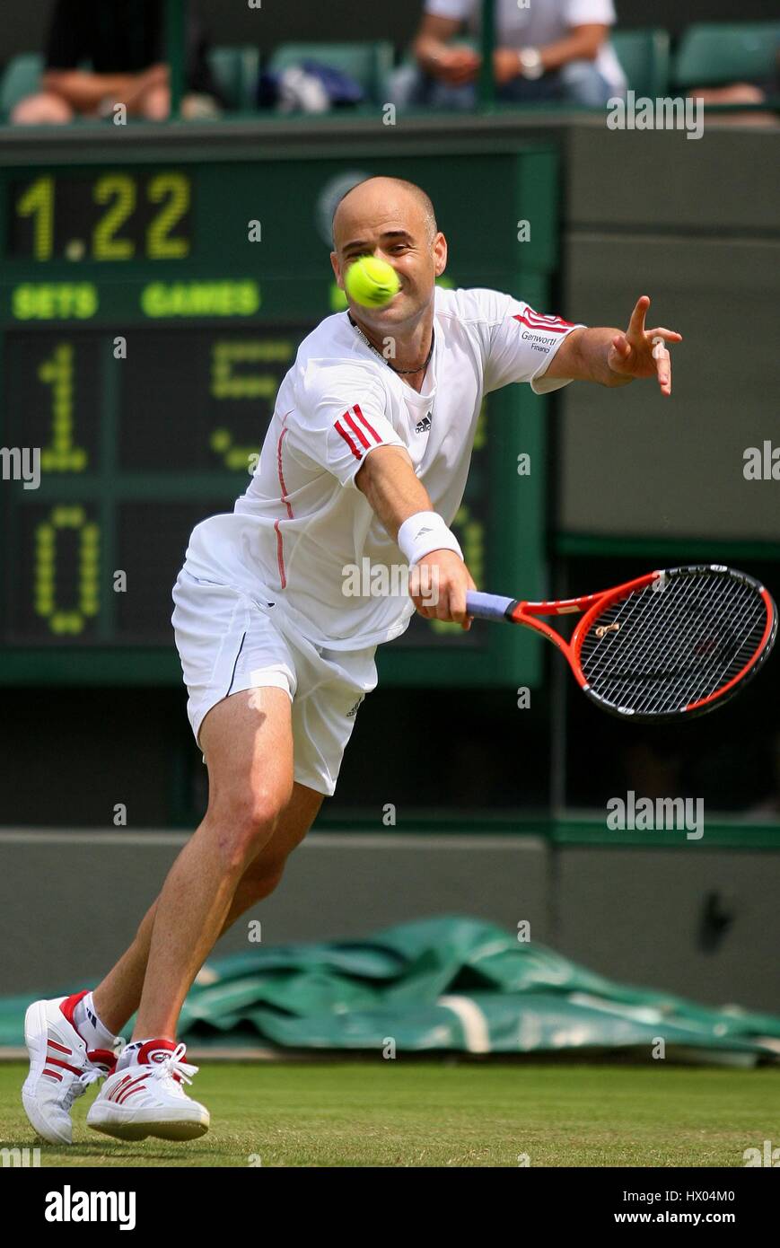 ANDRE AGASSI USA WIMBLEDON SW19 LONDON ENGLAND 29 June 2006 Stock Photo ...