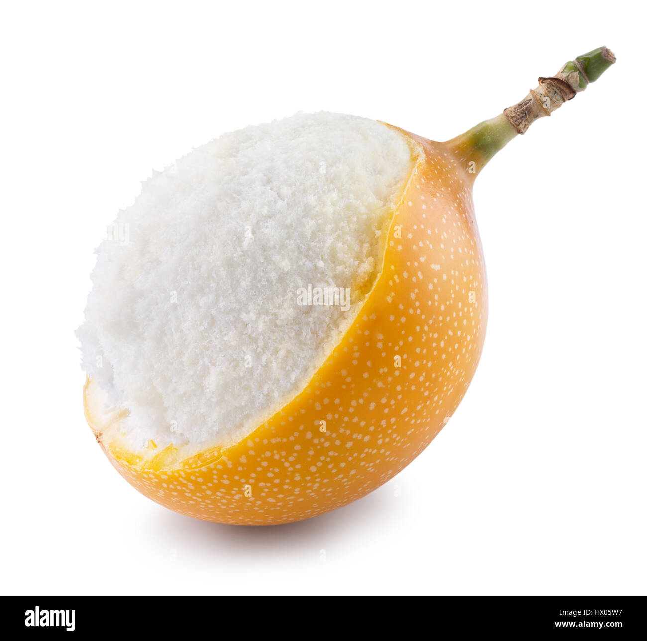 sweet granadilla or grenadia isolated on the white background Stock ...