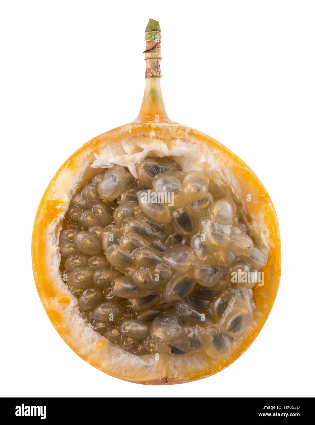 sweet granadilla or grenadia isolated on the white background Stock ...