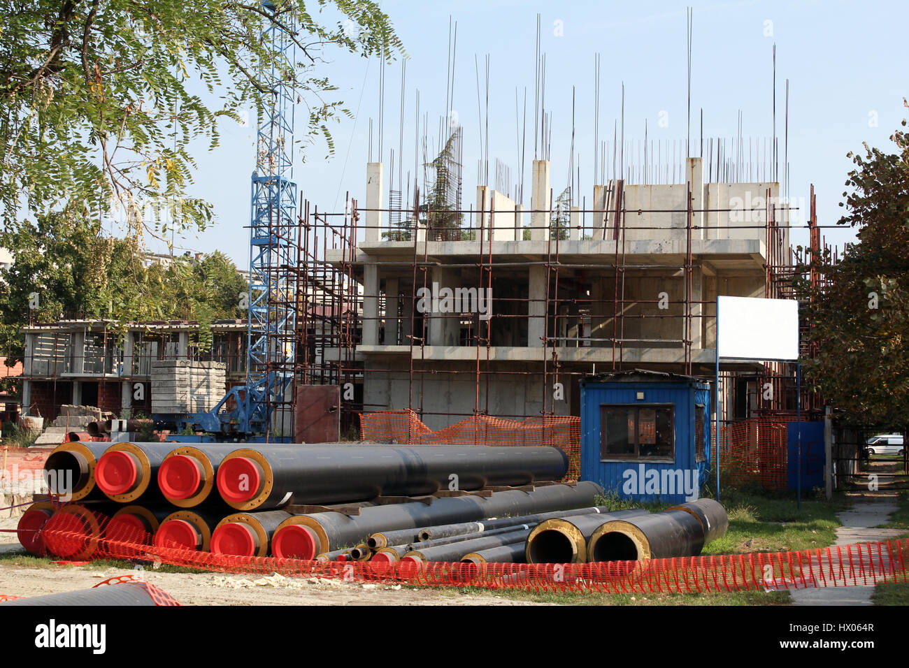 Cement tubes hi-res stock photography and images - Alamy