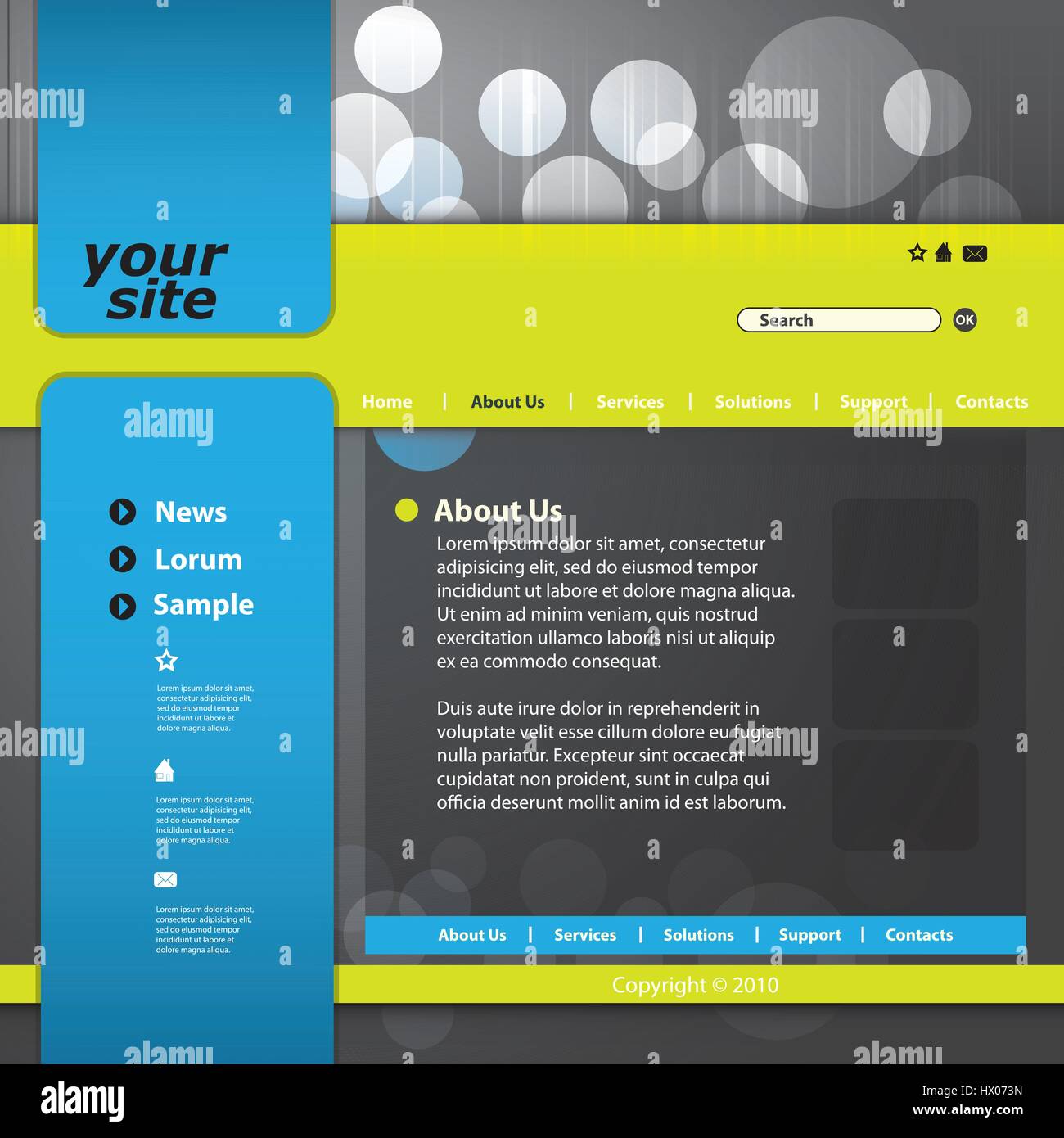 Vector web site design template Stock Vector Image & Art - Alamy